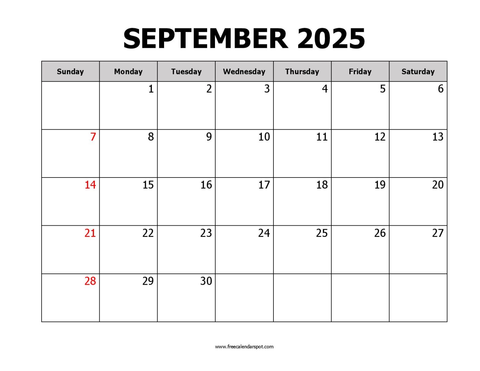 Free September 2026 Calendar Printable | PDF, Word