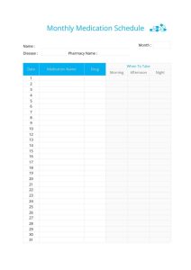 Free Medication Schedule Templates (Editable & Printable)