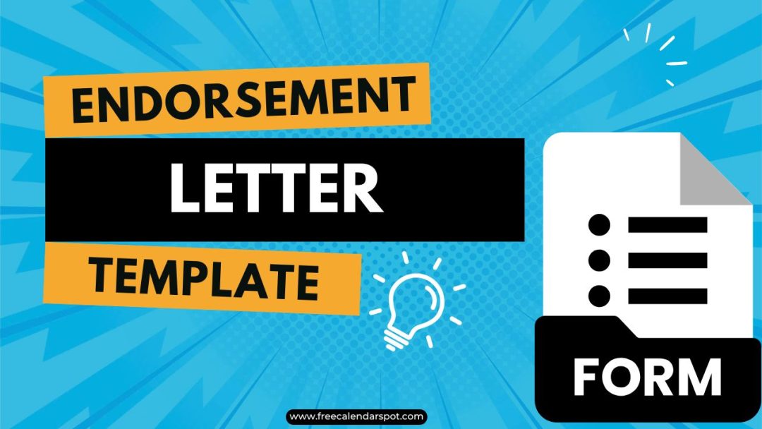 Sample Endorsement Letter Template | Uses, How to Write
