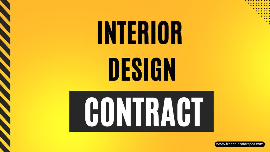 Interior Design Contract Template | Complete Guide